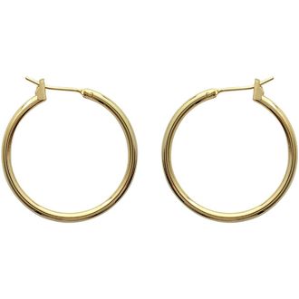 Brillaxis Boucles doreilles cr&eacute;oles plaqu&eacute; or 25 mm