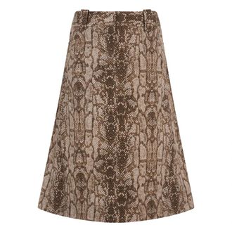 Alberta Ferretti Elegantes beiges Radkleid - - Skirts - Damen - Mehrfarbig - L
