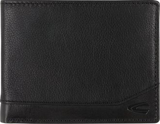 Camel Active Herren Geldbörse aus echtem Leder Schwarz, Menswear-M