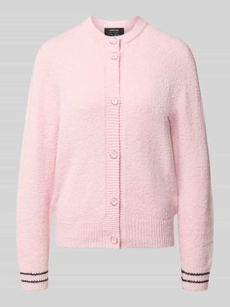 Marc Cain Regular Fit Cardigan aus Baumwoll-Mix in Strick-Optik