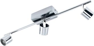 Eglo LED Deckenlampe Maurano, Deckenstrahler, Aluguss in chrom, Kunststoff in chrom warmwei&szlig;