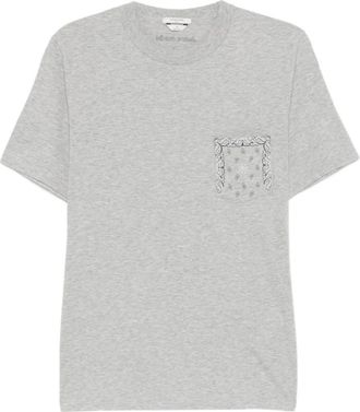 Jacob Cohen Homme, Tops, Gris, Taille: XL T-shirt &agrave; col rond en jersey de coton avec imprim&eacute;