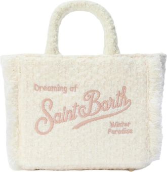 MC2 Saint Barth Femme, Sacs, Blanc, Taille: ONE Size Vanity Mini Tweed