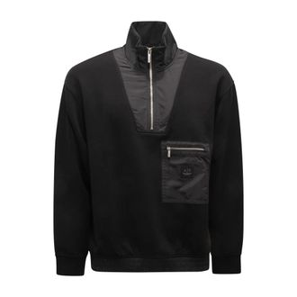 Armani Exchange Edition Sweatshirt mit halbem Rei&szlig;verschluss - - Sweatshirts & Hoodies - Herren - Schwarzk - S