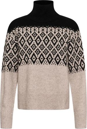Soaked In Luxury Femme, Pulls, Multicolore, Taille: 42 FR Pull &agrave; col roul&eacute; Fair Isle