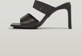 G-Star Darcy Leder-Slipper - Schwarz - Damen