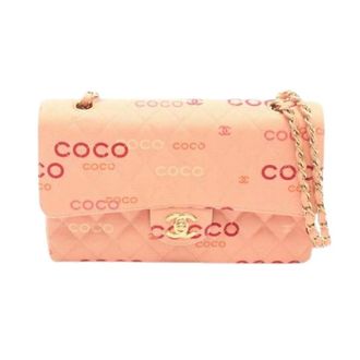 Chanel Pre-owned Coco Print Matelasse Canvas Leather Shoulder Bag - - Pre-owned - Damen - Rosa - ONE SIZE