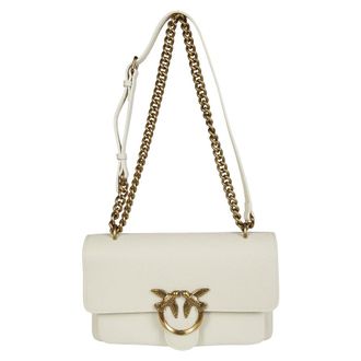 Pinko Pinko, Femme, Sacs, Blanc, Taille: ONE Size Doux Mini Pelle Amour Un