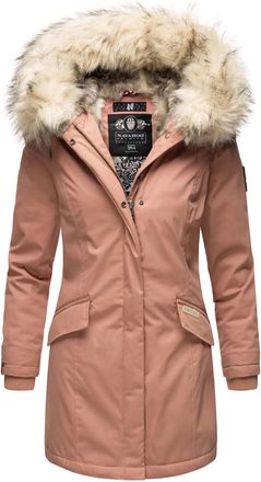 Navahoo Damen Winter Parka Cristal - Premium Kollektion mit Abnehmbarem Kunstfellkragen