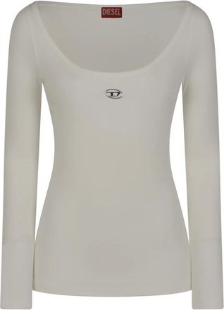 Diesel Femme, Tops, Blanc, Taille: 38 FR Long Sleeve Hauts
