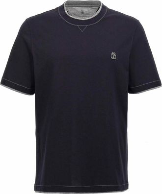 Brunello Cucinelli T-Shirt - Blau