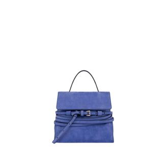 Moschino Femme, Sacs, Bleu, Taille: ONE Size Tie Me Small Hand Bag