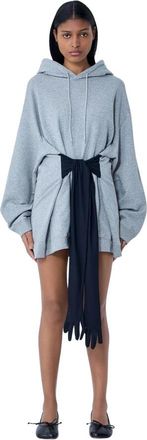 Maison Margiela Femme, Sweatshirts et sweats &agrave; capuche, Gris, Taille: 40 FR SweaT-shirt &agrave; capuche avec ceinture int&eacute;gr&eacute;e