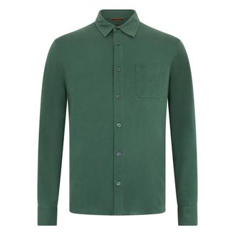 Moorer Homme, Chemises, Vert, Taille: 3XL Chemise vert fonc&eacute; &agrave; manches longues, &eacute;l&eacute;gante et polyvalente