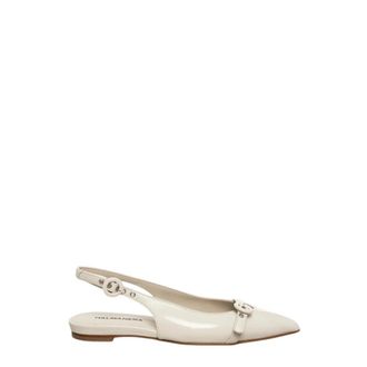 Halmanera Flacher Slingback-Sandalen in Tofu-Glasur - - Shoes - Damen - Beige - 36 EU