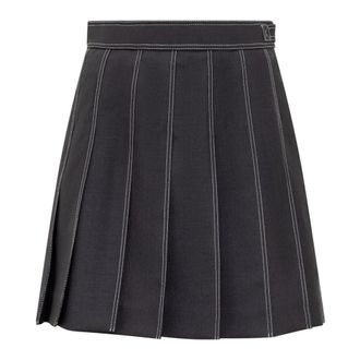Thom Browne Mini Faltenrock - - Skirts - Damen - Blau - M