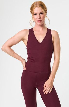 Girlfriend Collective Damen vegan Tanktop Mit V-Ausschnitt Maddie Von Mulberry