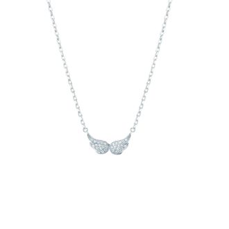 Luxenter 925 Sterlingsilber-Halskette mit brillantem Zirkonia-Rhodium-Finish - Reinheit