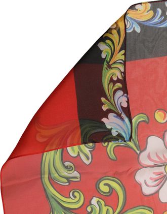 Dolce & Gabbana Floral Silk Shawl - Multicolor