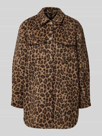 Pieces Oversized Hemdjacke mit Umlegekragen Modell SAGA