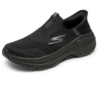 Skechers Damen Max Cushioning Arch Fit 2.0 Cambridge Sneaker, Black Textile/Trim, 37.5 EU