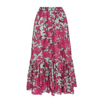 La DoubleJ Mediterranean Sunset Rock - - Skirts - Damen - Mehrfarbig - M