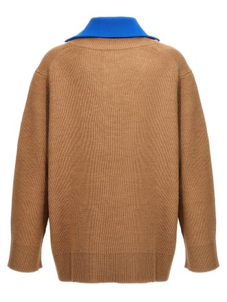 Jil Sander Mens Multicolor Wool Cardigan Clothing