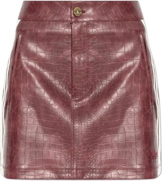 adidas Femme, Jupes, Rouge, Taille: 34 FR Pleather Mini Skirt