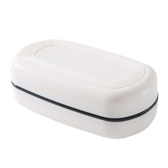 Generico Reise-Seifenetui - Seife mit Deckel | Seifenbeh&auml;lterhalter f&uuml;r das Badezimmer | Seifenaufbewahrung f&uuml;r Reisen, Schule, Fitnessstudio, Camping