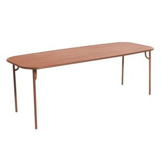 PETITE FRITURE Table rectangulaire Week-end - Marron - Aluminium - Designer Studio BrichetZiegler
