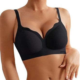Generic Soutien Gorge Invisible Soutien Gorge sans Armature Brassiere Femme sans Armature De Classique Seamless Bralette Push Up Rembourrage L&eacute;ger Soft Cup T-