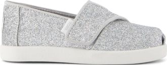 Toms Alpargata Classic Espadrille zum Reinschlüpfen, Silver Iridescent Glimmer, 28.5 EU