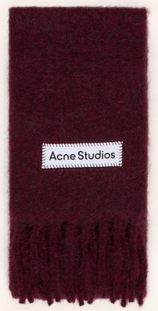 Acne Studios Schal Mit Alpaka rot
