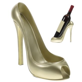 DOITOOL Veemoon Dekorativer Resin Flaschenhalter High Heel Weinflaschenständer Harz Weinregal Edles Design für Bar Wohnzimmer Restaurant Hochwertige Verarbeit