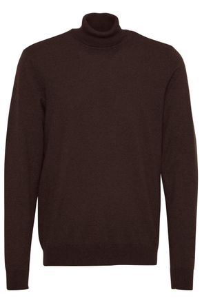 Blend BHBruton Herren Rollkragenpullover Strickpullover Feinstrick Pullover mit Rollkragen Rippbündchen Regular fit, Größe:3XL, Farbe:Chicory Coffee (191419