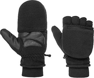 Barts Gants sans Doigts en Polaire Femme/Homme - paire de moufles avec doublure Hiver automne-hiver - 8 HS noir