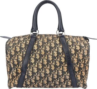 Dior Crossbody Bags - Christian Dior Trotter Monogram Boston 30 Handbag - Gr. unisize - in Blau - f&uuml;r Damen