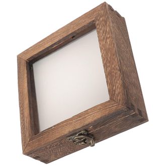 Holibanna HOOWIFFY Insektenvitrine mit Transparentem Deckel 10X10X45cm Proben Ausstellungsbox mit Sicherheitsverschluss Staubdichte Schmetterlingsvitrine f&uuml;r Sa