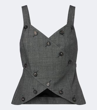 Ferragamo Top aus Schurwolle
