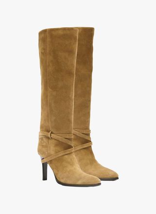 Isabel Marant Bottes Ieva Twin &agrave; talon stiletto en cuir velours