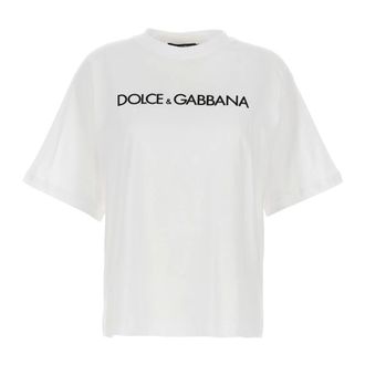 Dolce & Gabbana Femme, Tops, Blanc, Taille: 34 FR T-Chemises
