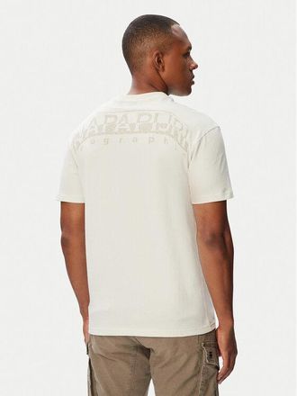 Napapijri T-Shirt Yourte NP0A8AU2 Creme Relaxed Fit