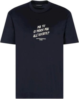 Emporio Armani Herren, Oberteile, Blau, MGr&ouml;&szlig;e