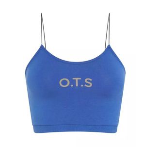 One Teaspoon String Crop Top - - Sport - Damen - Blau - 2XS