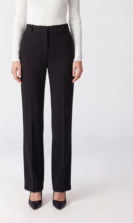 Ermanno Scervino Pantalon droit en cr&ecirc;pe &agrave; taille mi-haute