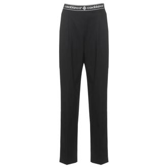 Casablanca Straight Leg Hose - - Trousers - Damen - Schwarzk - S
