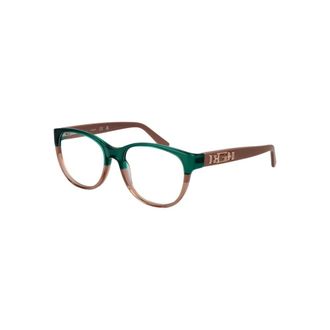 Guess Femme, Accessoires, Vert, Taille: ONE Size Monture optique ronde en acétate avec verres de démonstration