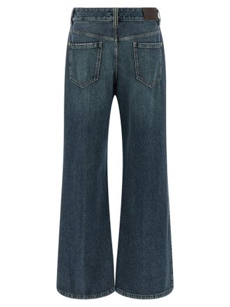 Brunello Cucinelli Contemporary Loose Stone-Washed Denim Jeans - Blue