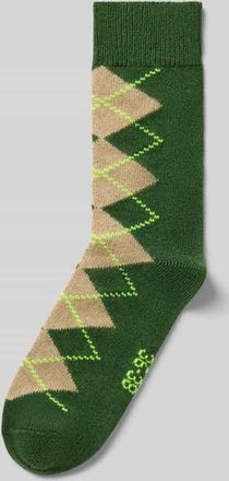 Unio Hamburg Socken mit Kaschmir-Anteil im Karo-Design
