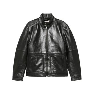 Calvin Klein Veste en cuir nappa - Homme - Vestes - Noir - Taille: S